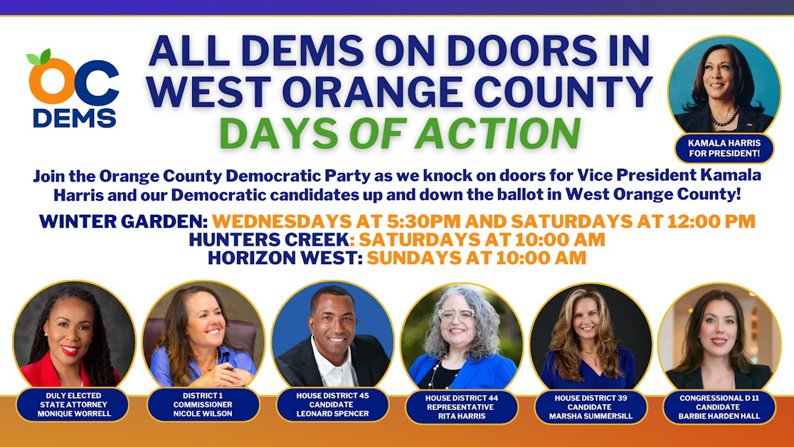 All Dems on Doors in West Orange County: Days of Action · Orange County Democrats